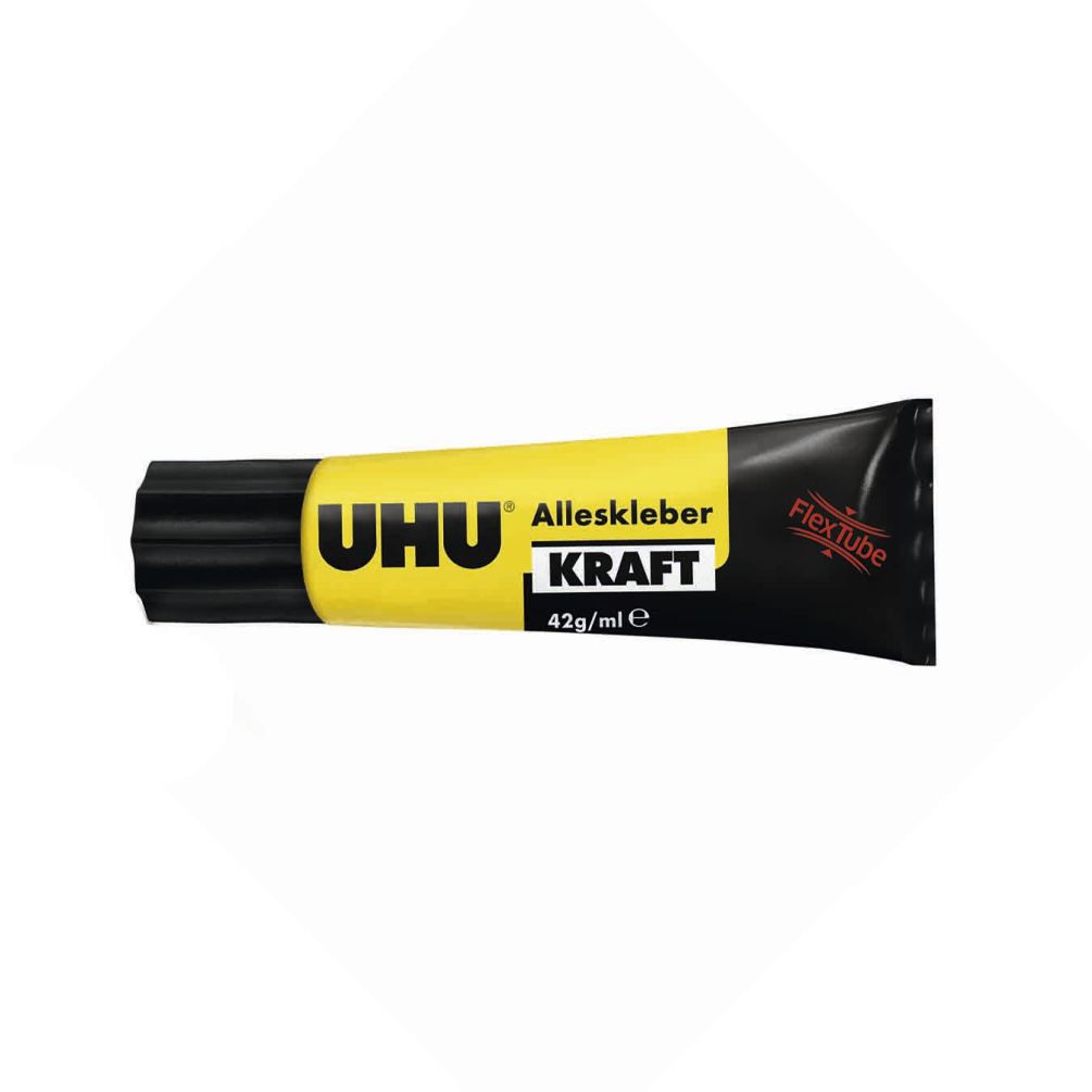 1 Stück UHU Alleskleber Kraft FLEX + CLEAN, transparent, 42g (45040 ...