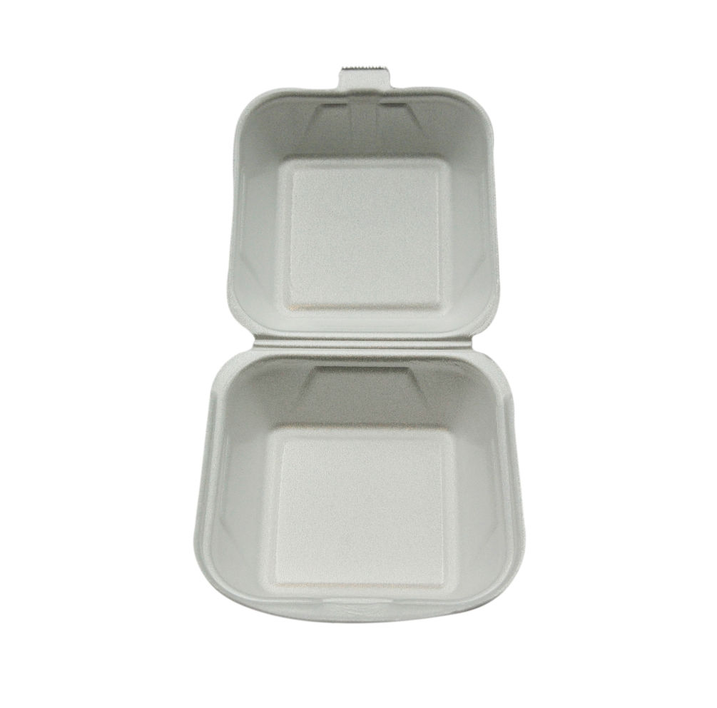 100 Stück Warmhalte- Hamburger Box XPS IP7 , klein, 120x120x74mm, weiß ...